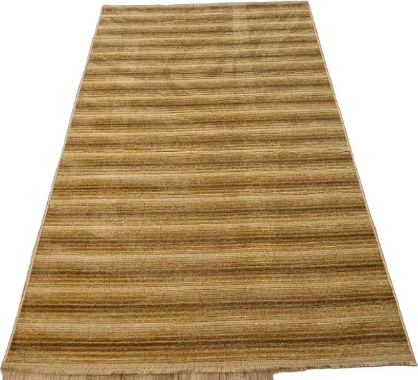 HU Zlatý pruhovaný koberec Saloon GOLD Rozměr: 50x80 cm