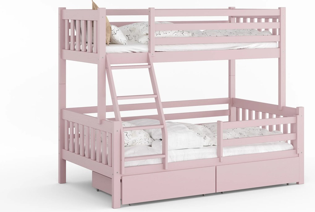 Rkids | Patrová postel Torro 90/120x190 Růžová