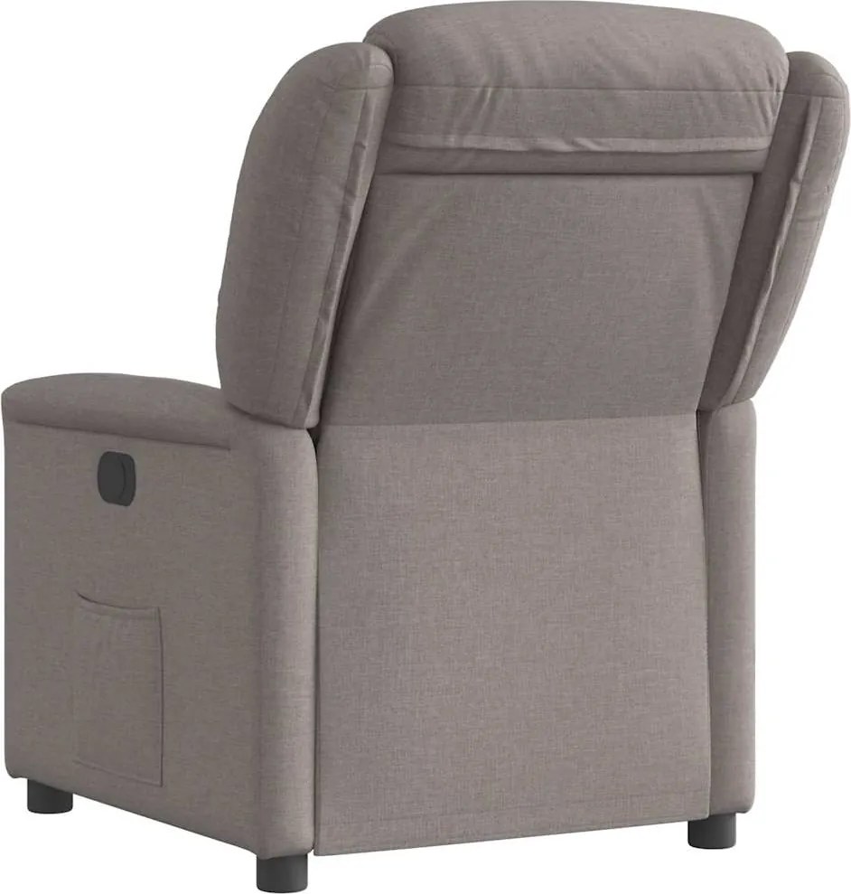 Elektrické polohovací křeslo taupe textil 3303181