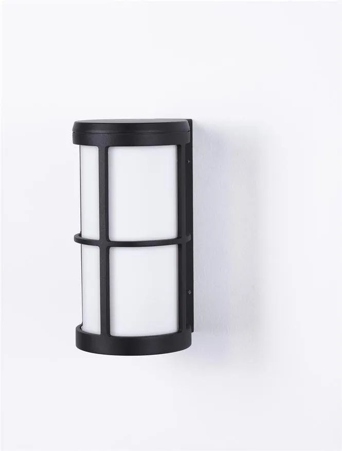 NV 9002851 Venkovní nástěnné svítidlo STONE černý hliník a akryl E27 1x12W 220-240V IP54 bez žárovky - NOVA LUCE