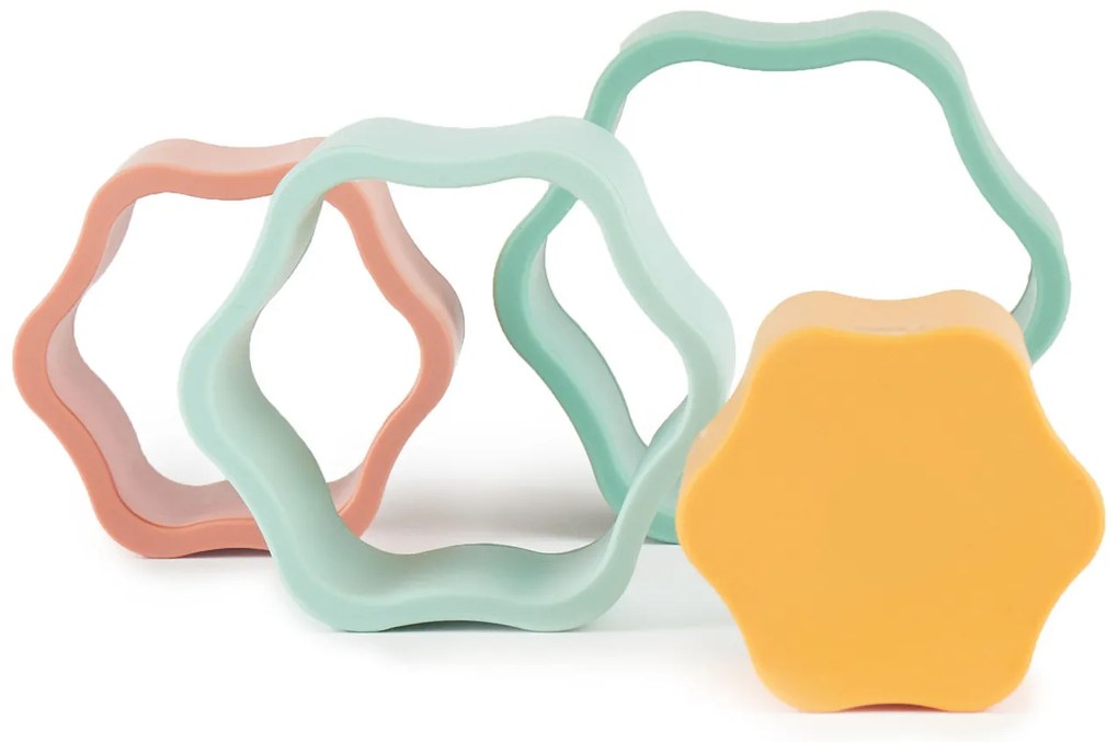 Bieco - Silikonová stohovací květina - Tropical Vibe