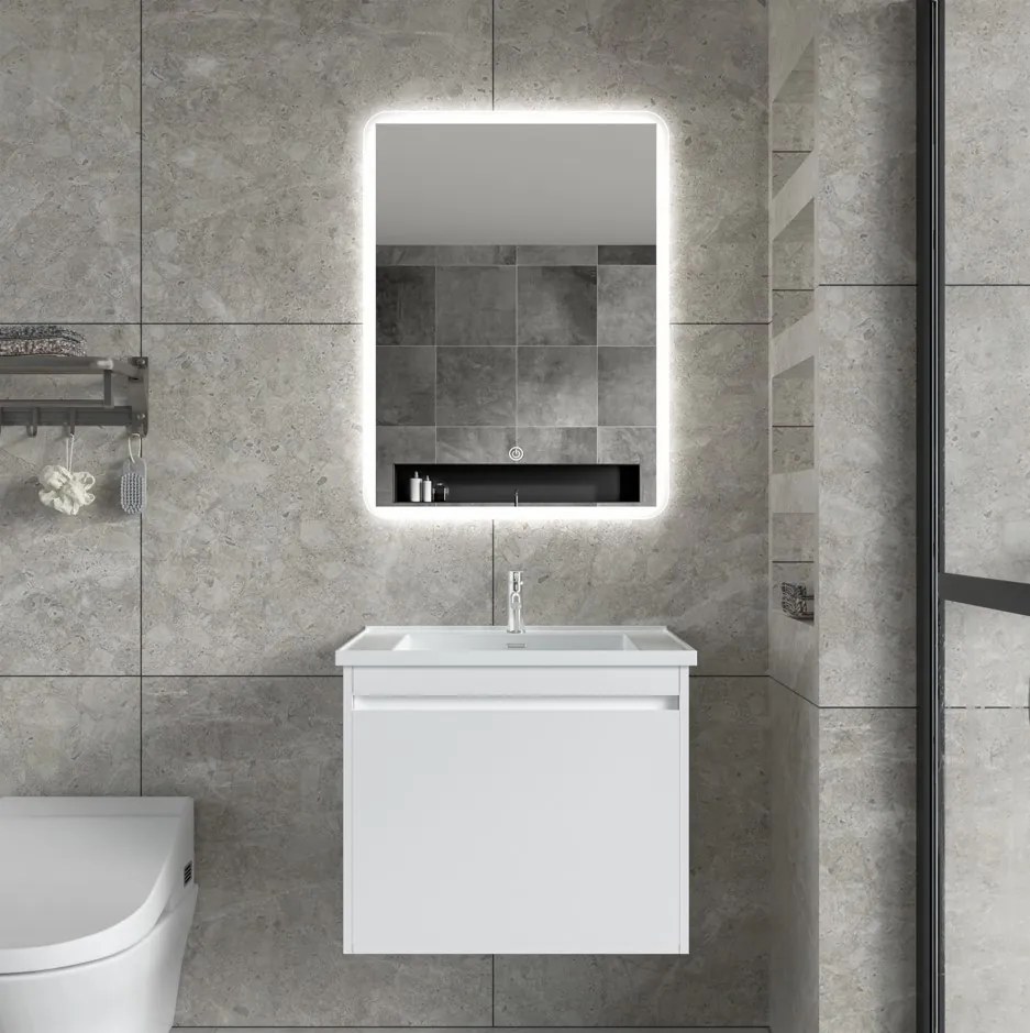Erga Ava, LED zrcadlo 60x80cm, 2185 lm, 6500K, přední/zadní osvětlení, ERG-V01-120-6080-00