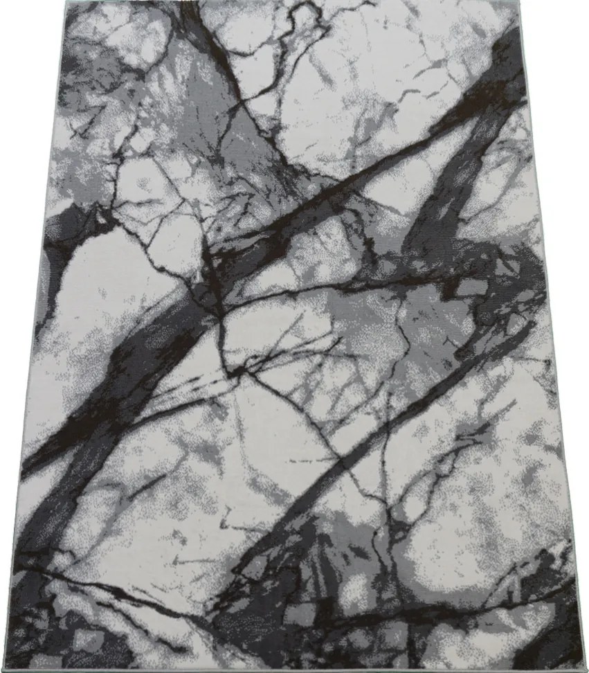 BE Koberec Lotus 9302 GREY - šedý obdélníkový Rozměr: 40x60 cm