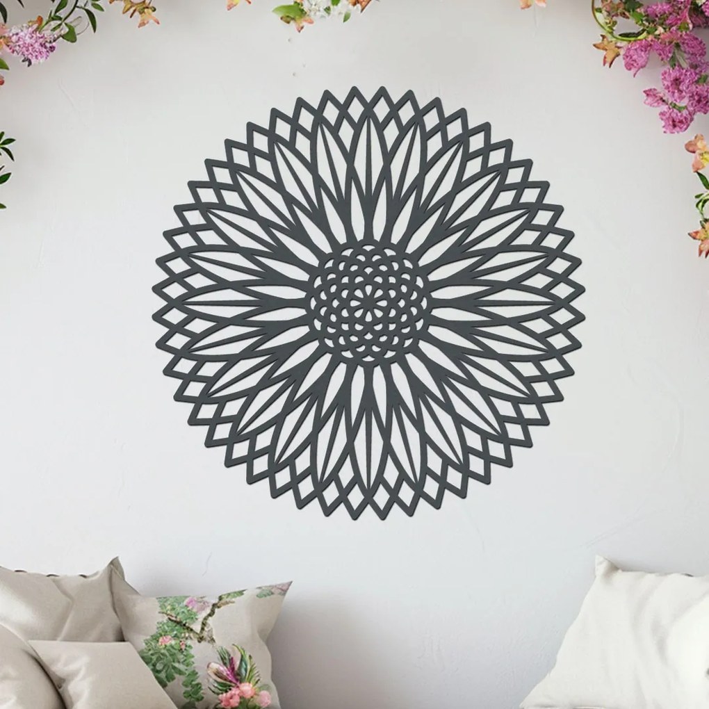 dřevo života Dřevěná mandala DŮVĚRY Zvolte rozměr (cm): 60x60, Zvolte barvu dekoru: Černá