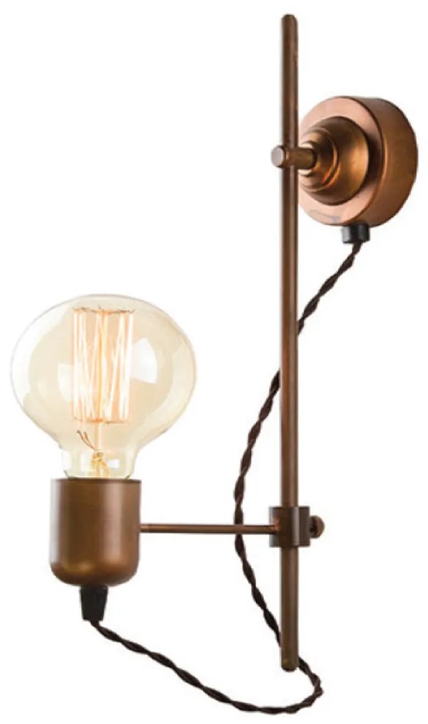 Zambelis 16161 nástěnná lampa, rezavá měď, 1xE27, 40cm