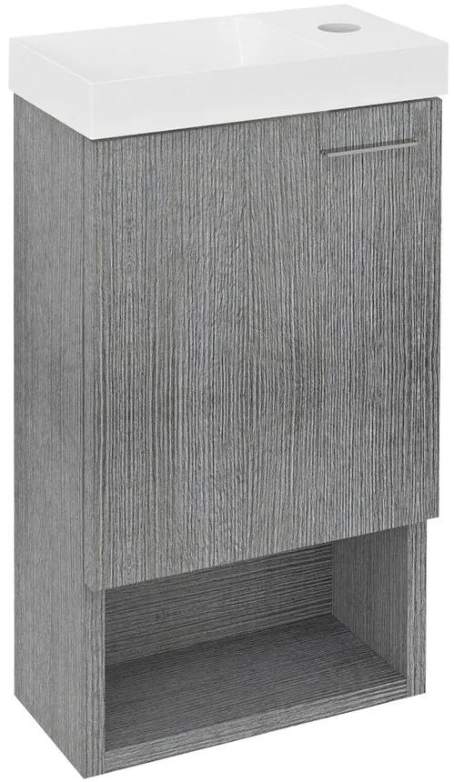 Sapho LATUS XI umyvadlová skříňka 30x53x16,5cm, dub stříbrný - LT711-1111