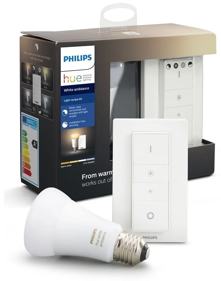 Philips LED Stmívatelná žárovka Philips Hue WHITE AMBIANCE 1xE27/8,5W/230V 2200-6500K P3093