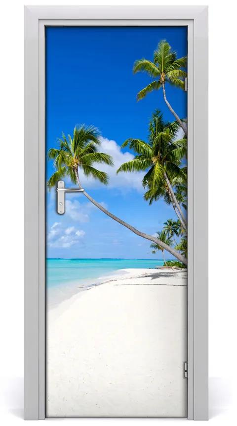 Fototapeta na dveře samolepící tropická pláž 95x205 cm