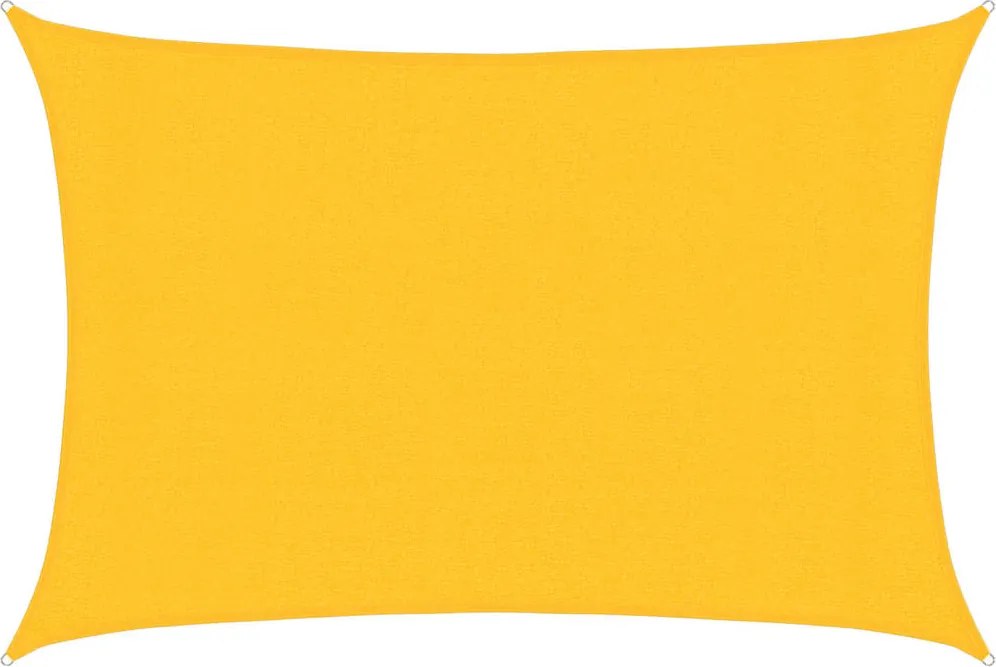 Stínící plachta 160 g/m² žlutá 3 x 4,5 m HDPE 311568