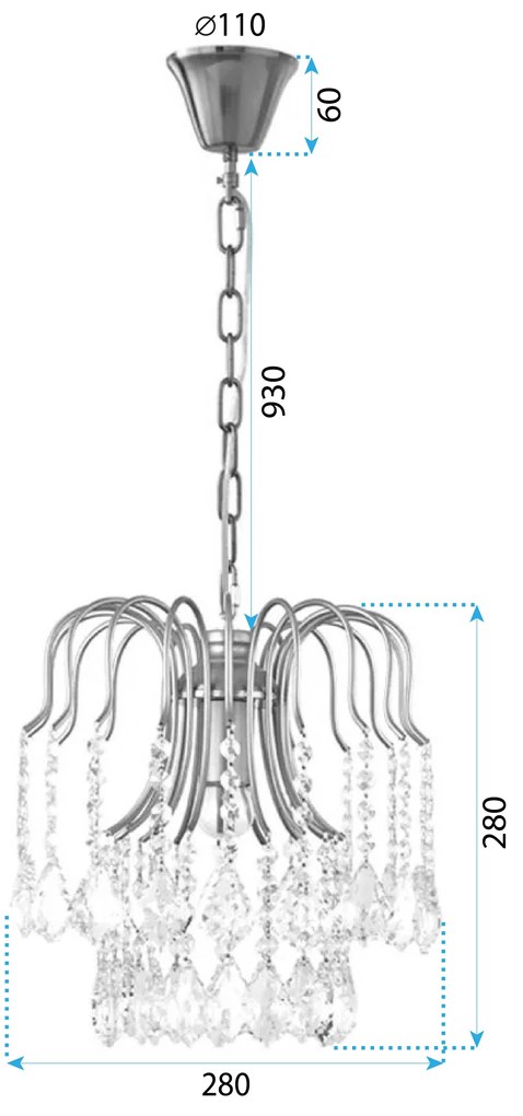 Toolight Moderní stropní osvětlení ELEGANCE 2 APP1650-1CP