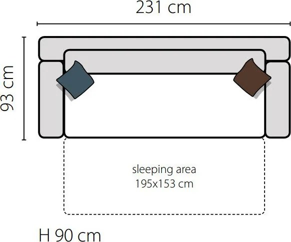 Casarredo - Komfort nábytek Rozkládací pohovka FLINT s úložným prostorem, výběr barev