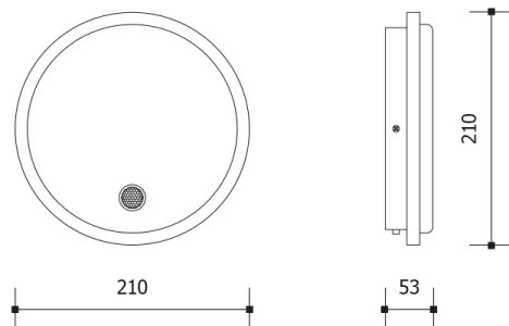 LED Venkovní nástěnné svítidlo se senzorem LED/15W/230V IP65 bílá