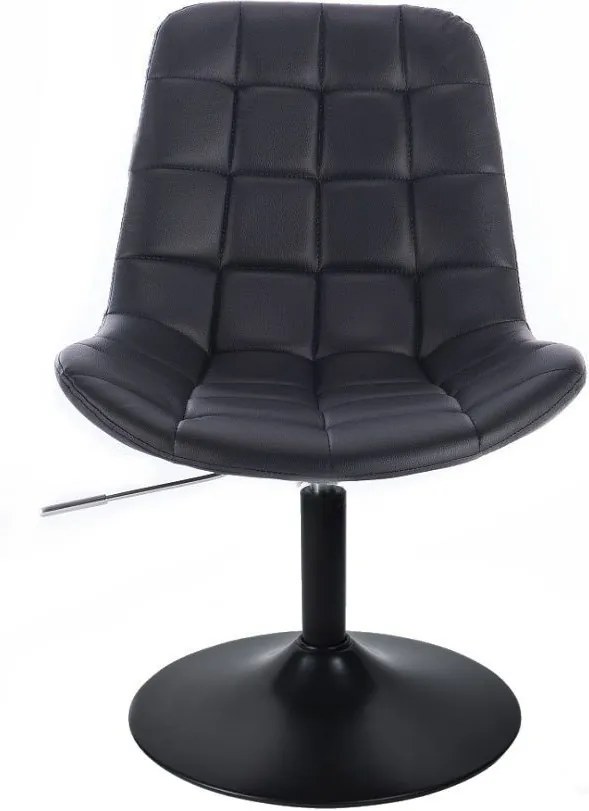 LuxuryForm DESIGN Otočná židle PARIS na černém talíři - černá