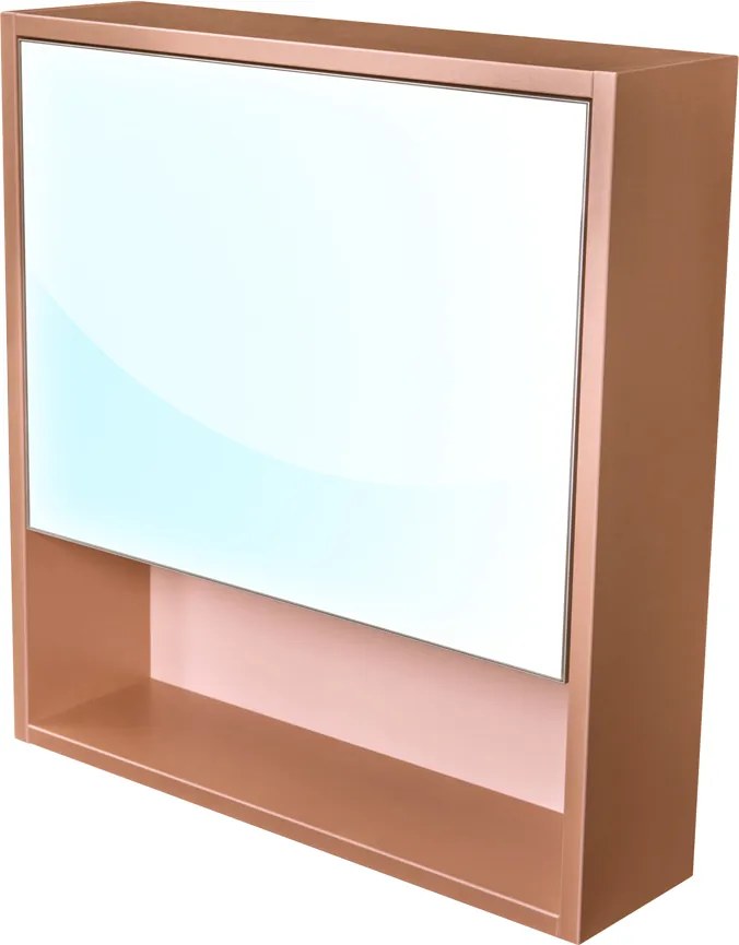 CEDERIKA - Amsterdam galerka 1x výklopné barva zrcadlo v AL rámu korpus korpus metallic měděný šíře 60 CA.G1V.193.060
