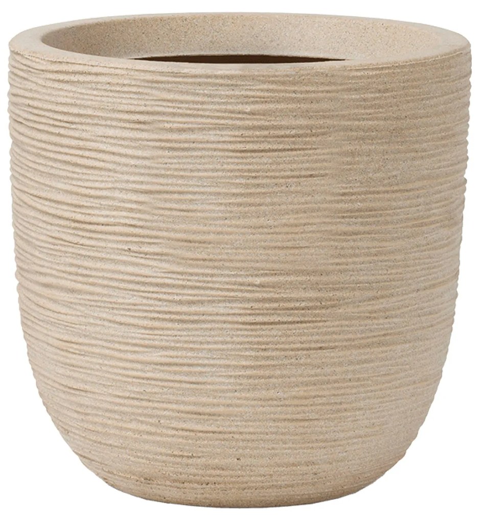 Capi Waste Rib NL Planter Ball Terrazzo Beige Ø 43 cm / V 41 cm