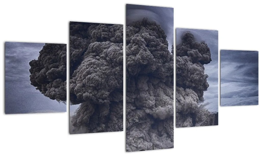 Obraz - Sopečná erupce (125x70 cm)