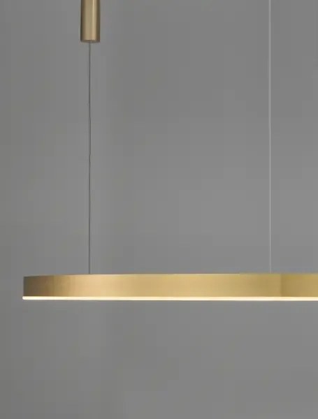 LED lustr Motif 150 zlaté stmívatelné