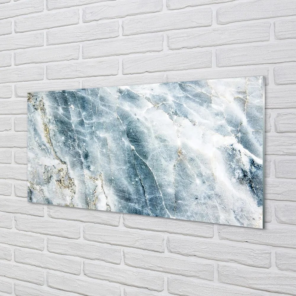 Obraz na skle Marble kamenná zeď 125x50 cm