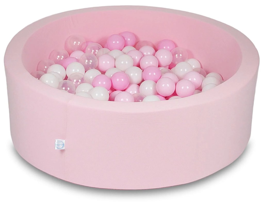 Mimii Suchý bazének + 400 ks kuliček kulatý, pudrová růžová Rozměr: 115x30 cm