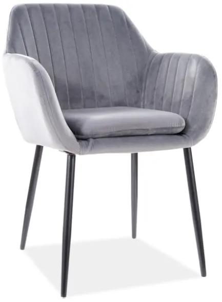 Jídelní židle Wade (šedá + černá). 1050960