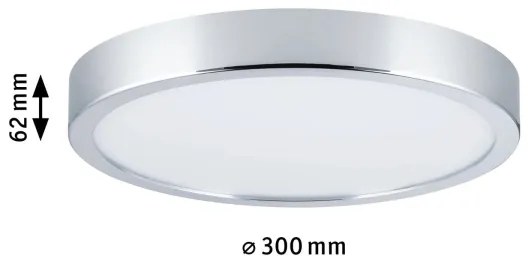Paulmann 70882-LED/22,5W IP44 Stmívatelné koupelnové stropní svítidlo AVIAR 230V