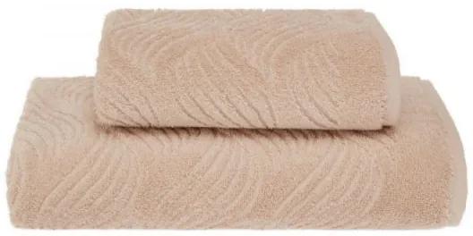 Osuška WAVE 75x150 cm - Starorůžová, Soft Cotton