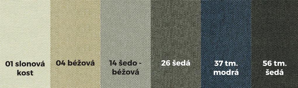 Ahorn Salento postel - dub divoký Čalounění: 14 - šedo-béžová, Rozměr: 160 x 200 cm