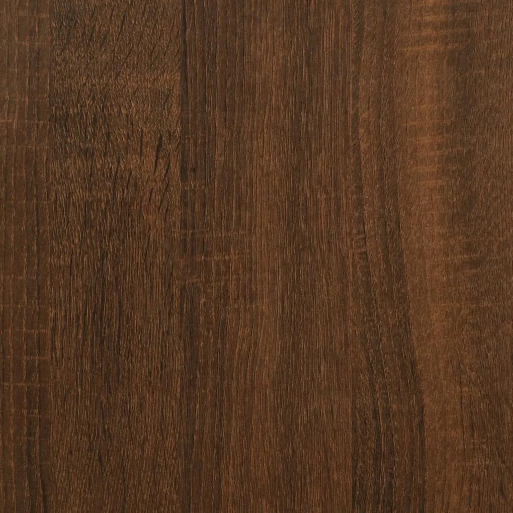 Příborník hnědý dub 69,5 x 34 x 90 cm kompozitní dřevo
