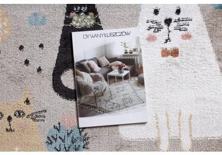 Dywany Luszczow Dětský kusový koberec FUN Kittens, kočky béžová Rozměr koberce: 180 x 270 cm