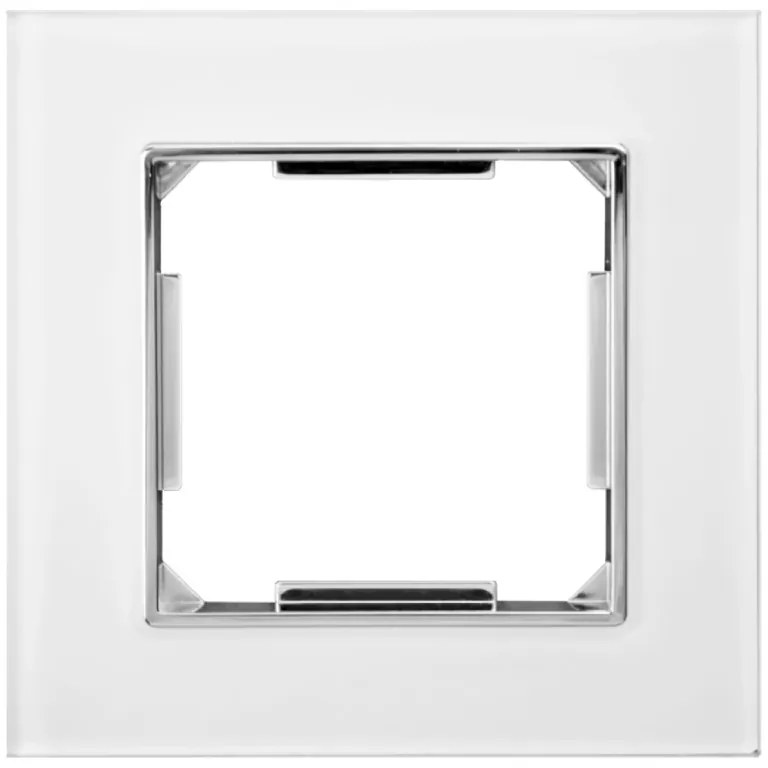Elhard Skleněný jednoduchý rámeček Royal Glass Elegant, bílý YE3101W