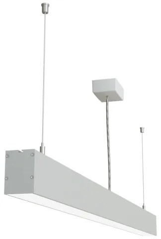 APLED - LED Lustr na lanku LOOK LED/46W/230V 4000K 120 cm stříbrná