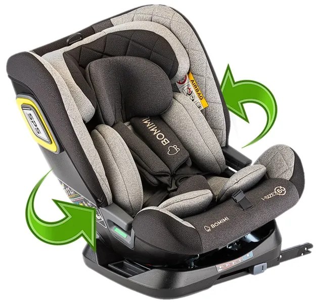 Bomimi IDEAfix I-SIZE 360° 40-150 autosedačka, metalic melange
