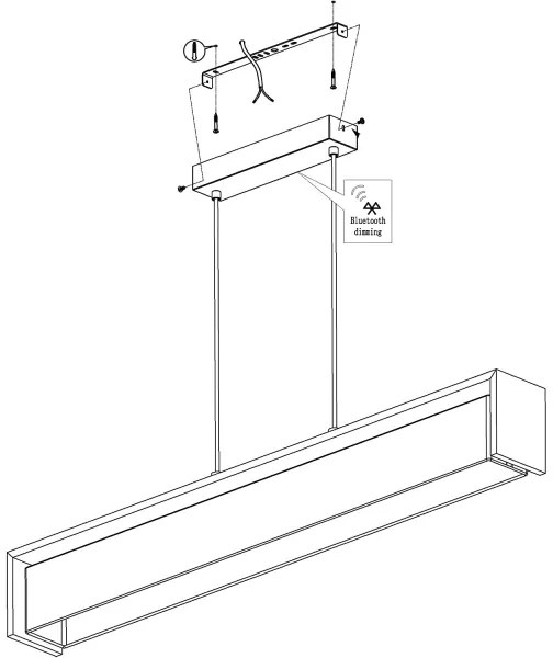 Eglo 900075 - LED RGBW Stmívatelný lustr na lanku VALDELAGRANO-Z LED/33,6W/230V