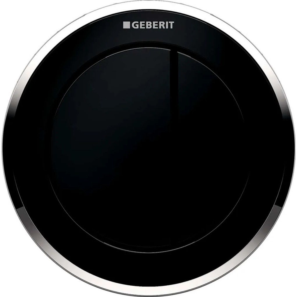 Geberit - Oddálené ovládání typ 10, pneumatické, pro 2 množství splachování, černá/lesklý chrom 116.057.KM.1
