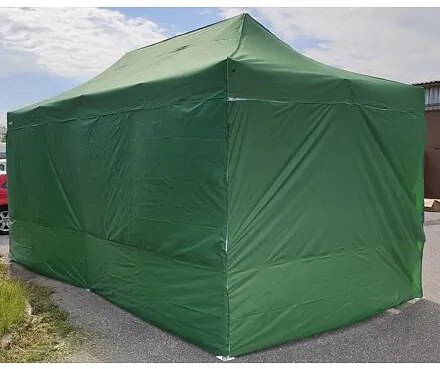 Nůžkový Párty stan 3x6m ALU Standard 4ks plné bočnice Barva: Bílá