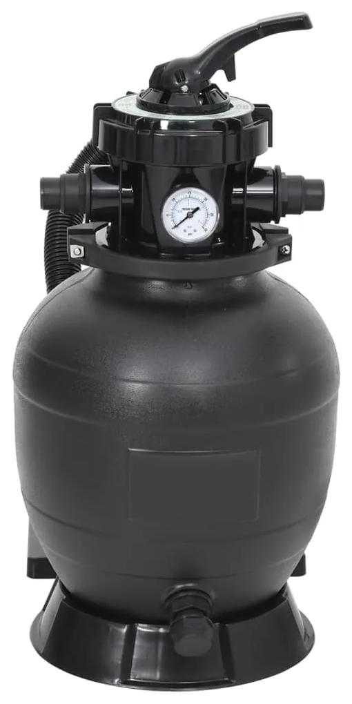 Bazénová písková filtrace s 6cestným ventilem černá - Default Title
