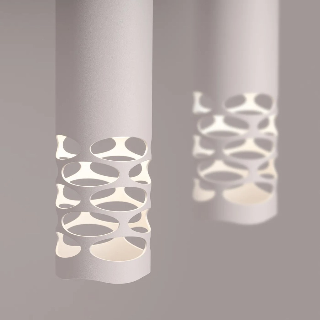 Závěsné svítidlo Liro, 2x bílé kovové stínítko