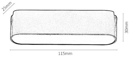 Rabalux 70122-LED Stm. str. svíti. do 1-fáz. lišt. sys. LiTrack 6W/24V 11,5 cm