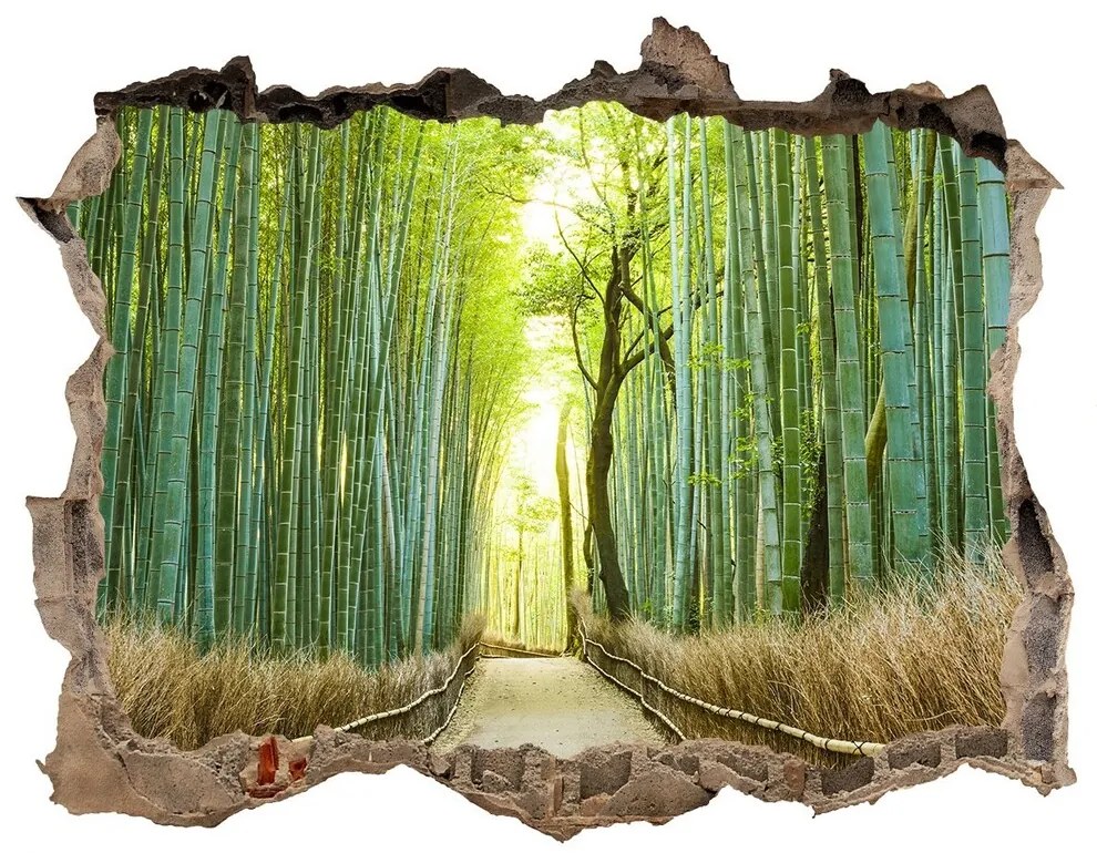 Wallmuralia Nálepka fototapeta 3D výhled Bambusový les 95x64 cm