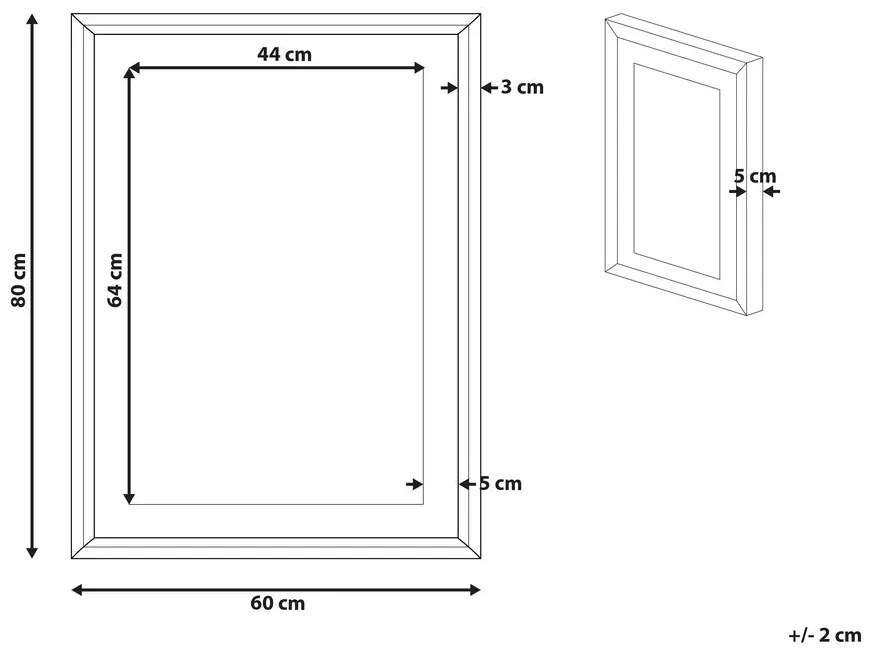 Zarámovaný obraz 60 x 80 cm vícebarevný ENEWARI Beliani