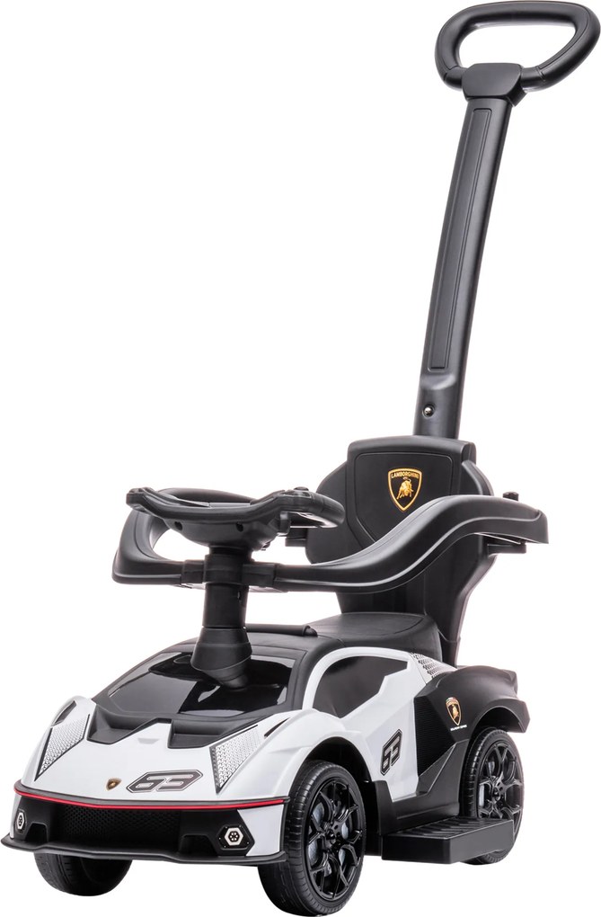 AIYAPLAY 2v1 Lamborghini Essenza SCV12 Pushing Car pro děti 12-36 měsíců s houkačkou, odnímatelnou rukojetí a bezpečnostním zábradlím 86,5x40x89,5 cm…