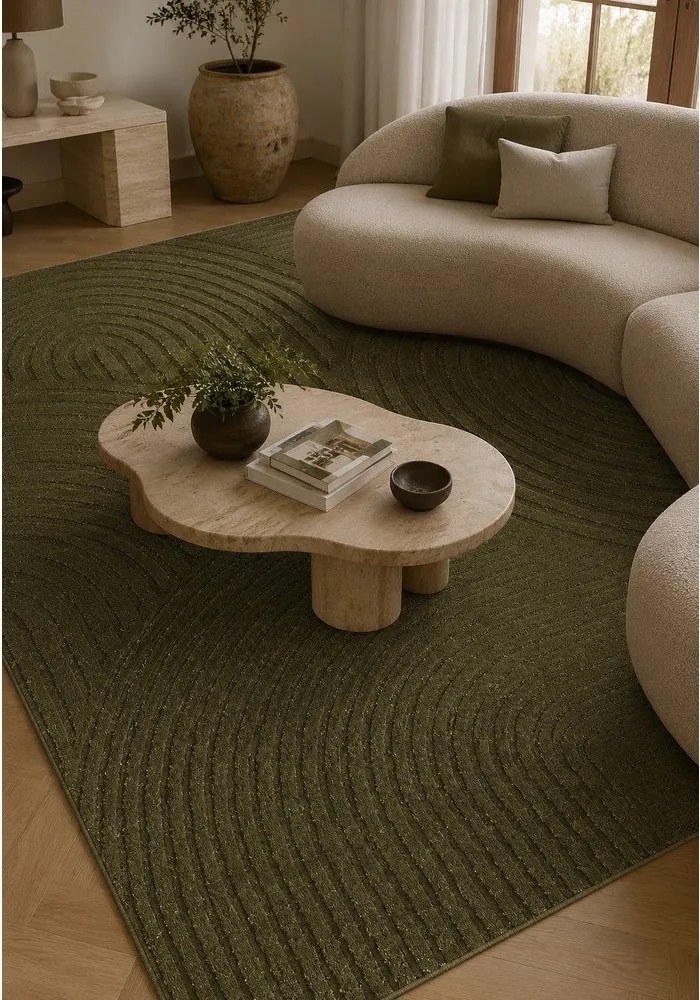 Zelený koberec 200x290 cm Whirl – ESTE