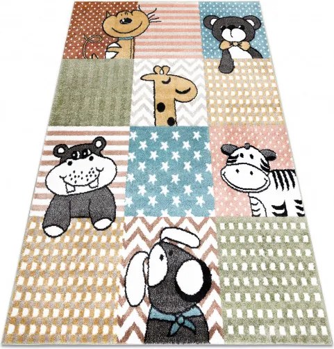 Detský kusový koberec Fun Pets multi, 160x220, viacfarebná, detská izba, Dywany Łuszczów