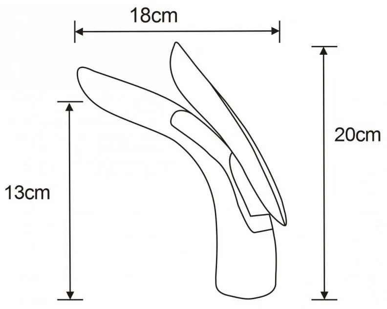 Mexen Foja umyvadlová baterie, černá, 746700-70