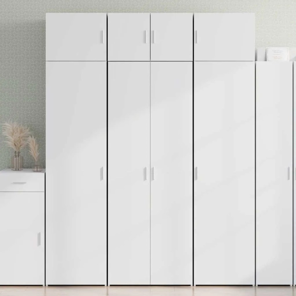 Skříň highboard bílá 70 x 42,5 x 185 cm kompozitní dřevo 3281427