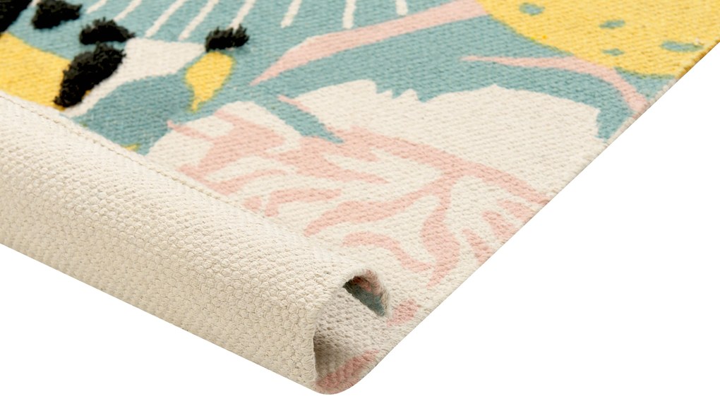 Dětský bavlněný koberec 80 x 150 cm vícebarevný TUTUT Beliani