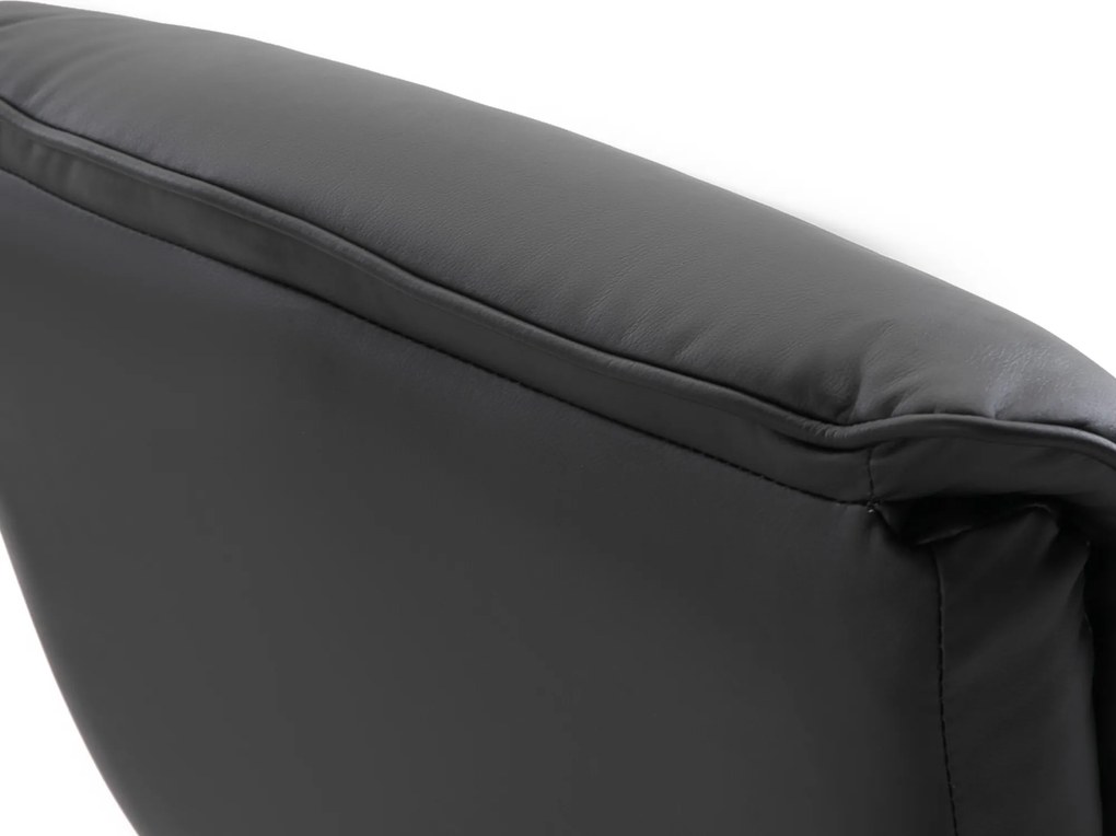HOMCOM Relaxační křeslo s podnožkou - TV křeslo s čalouněním, 360° otočné, 145° nastavitelné, retro design Chesterfield, PU potah, dřevěné detaily, k…