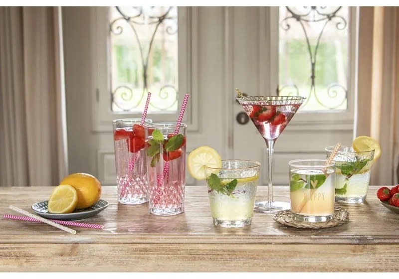 Vysoká sklenička s ornamenty – 320 ml