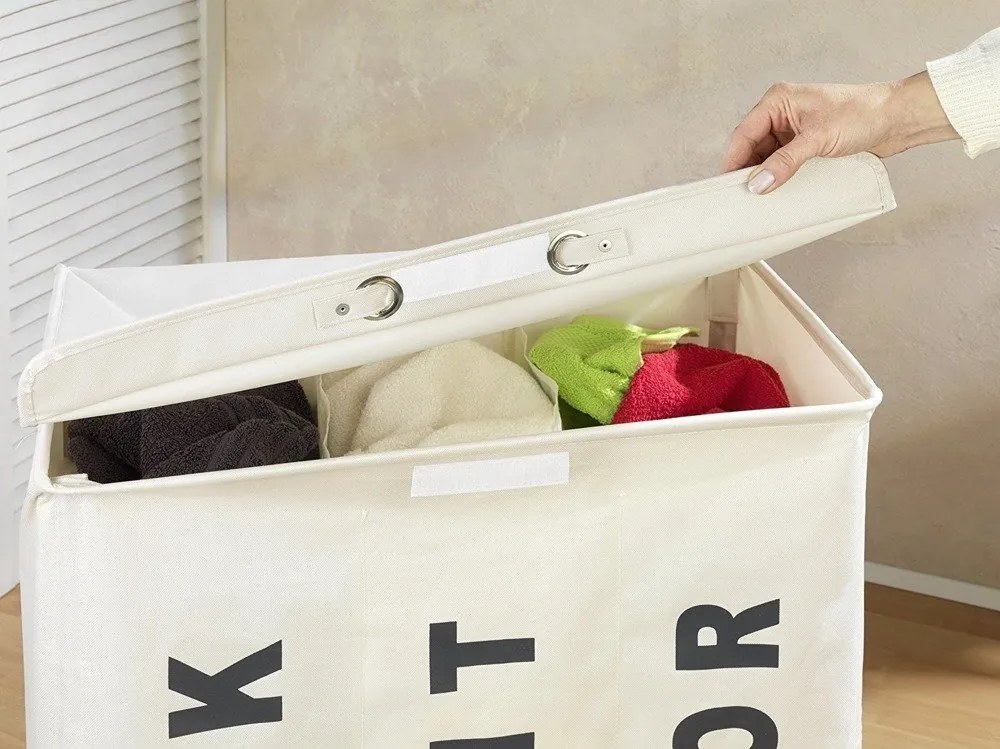 Koš na špinavé prádlo TRIVO BEIGE - až 116 l, WENKO