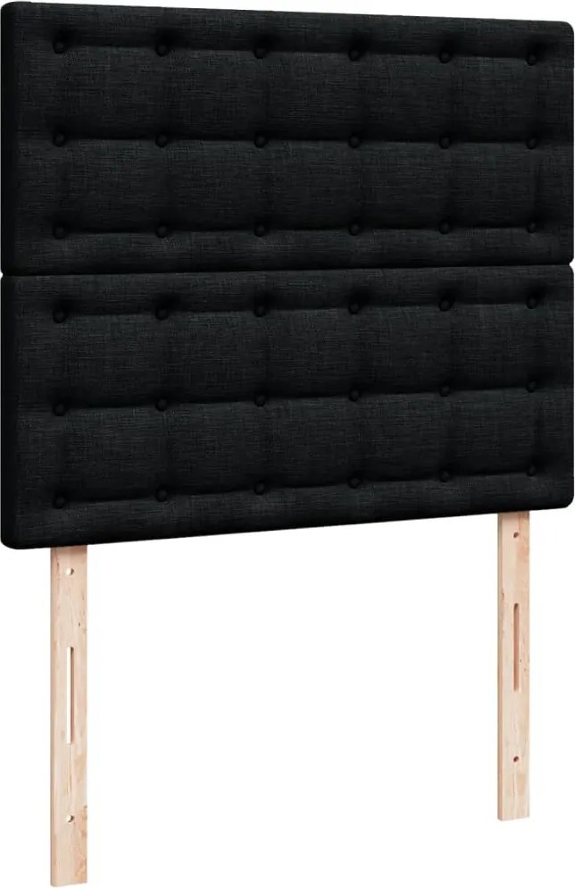 Box spring postel s matrací černá 120x190 cm textil 3292743